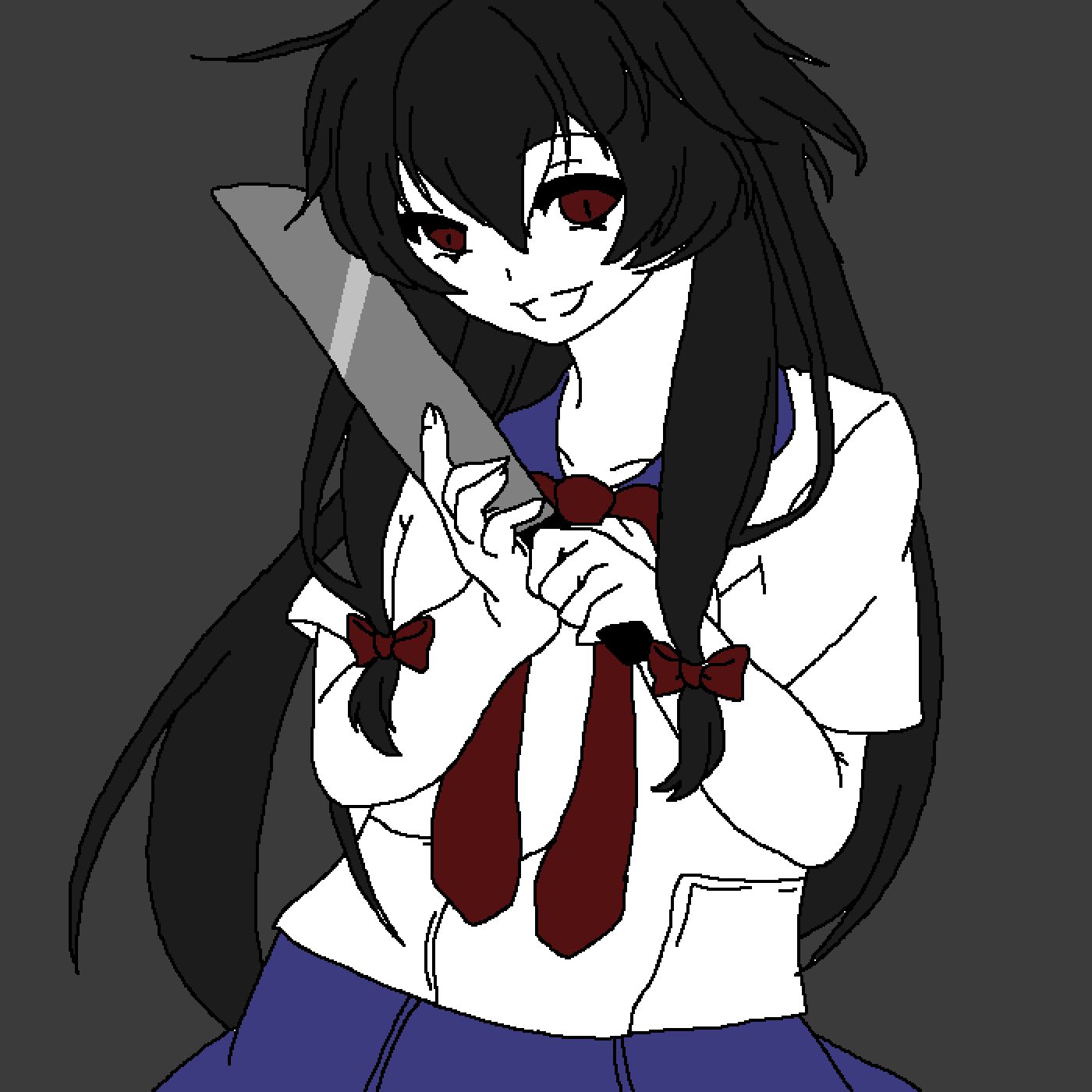 Pixilart - Yandere Elisha by Kiona-Werewolf