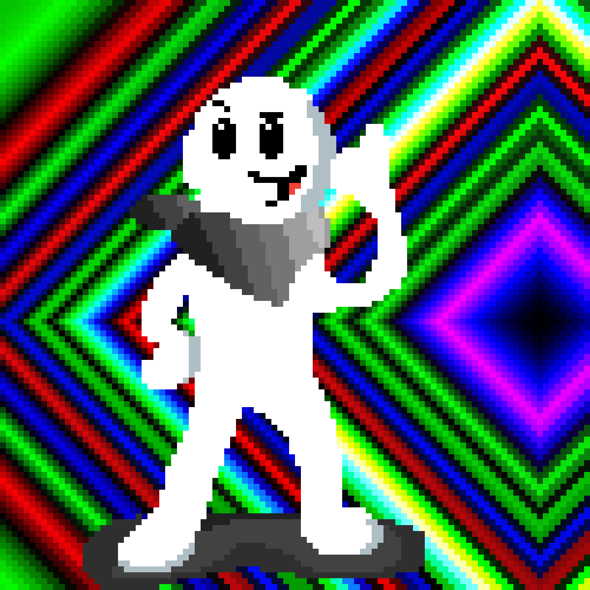 Pixilart - Odds1out battle sprite by DeskLamp