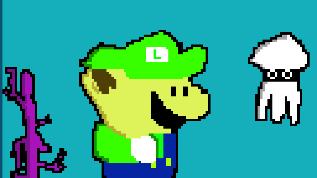 Pixilart - luigi by watermeloncat