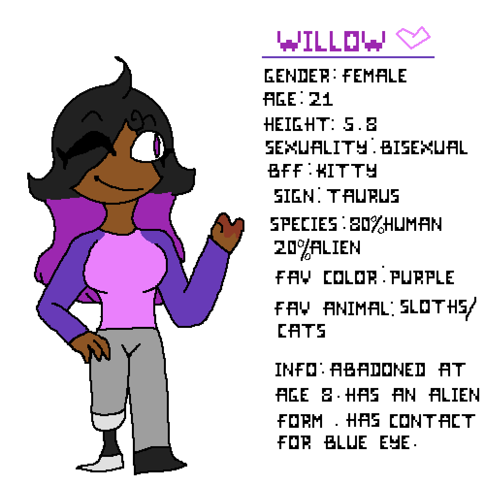 Pixilart - willow chart by the-rad-raccoon
