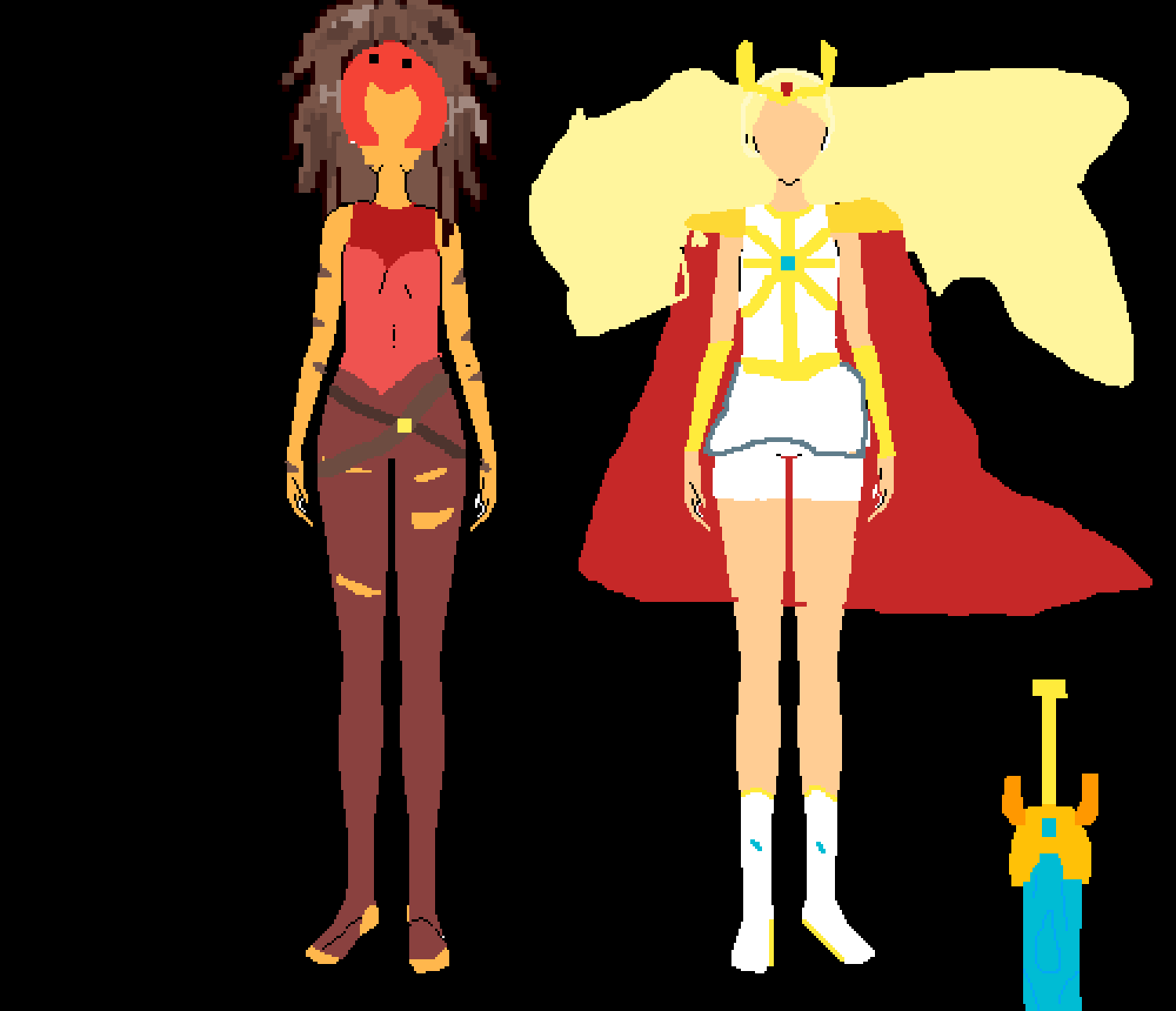 Edición Catra And Adora Shera Herramienta Gratuita De Dibujo En Línea