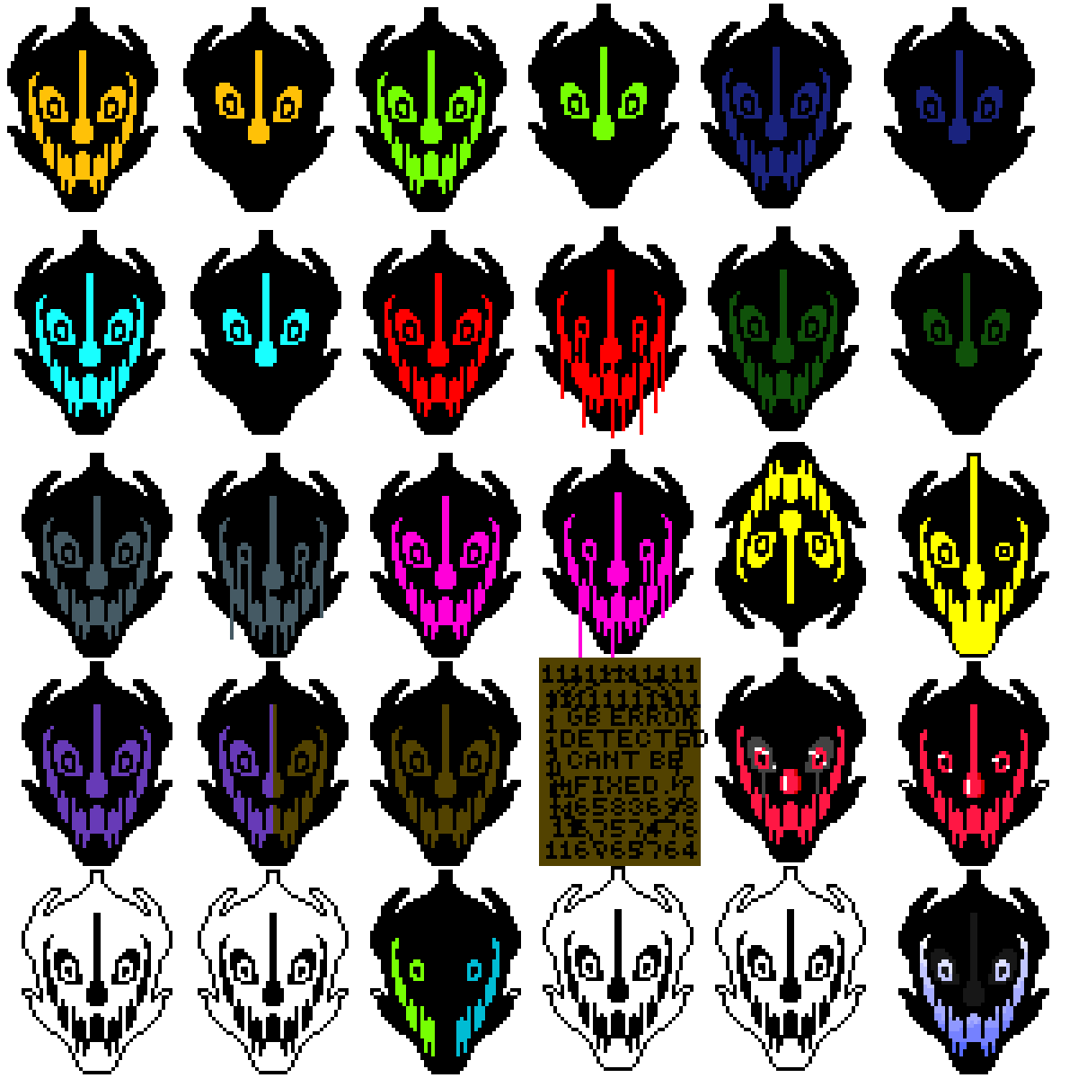 Edición dragon skull - Herramienta gratuita de dibujo en línea de pixel ...