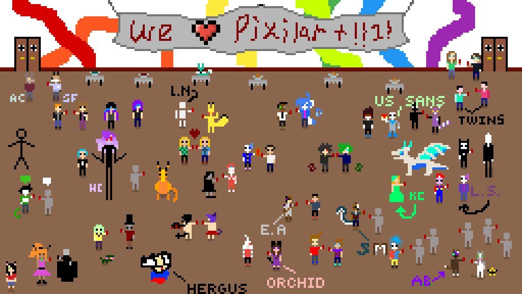 Editing A stickman - Free online pixel art drawing tool - Pixilart