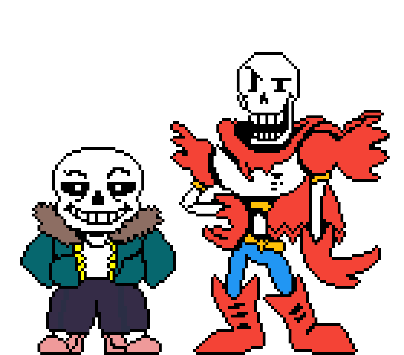 Pixilart - DUS Undertale Bros by SorrowsDawn