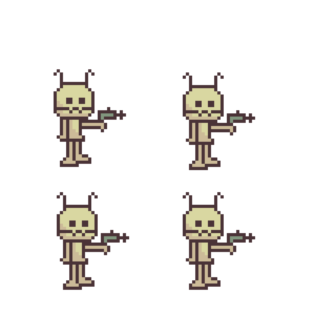 Pixilart - Alien Hominid Sprites by Supersonic109