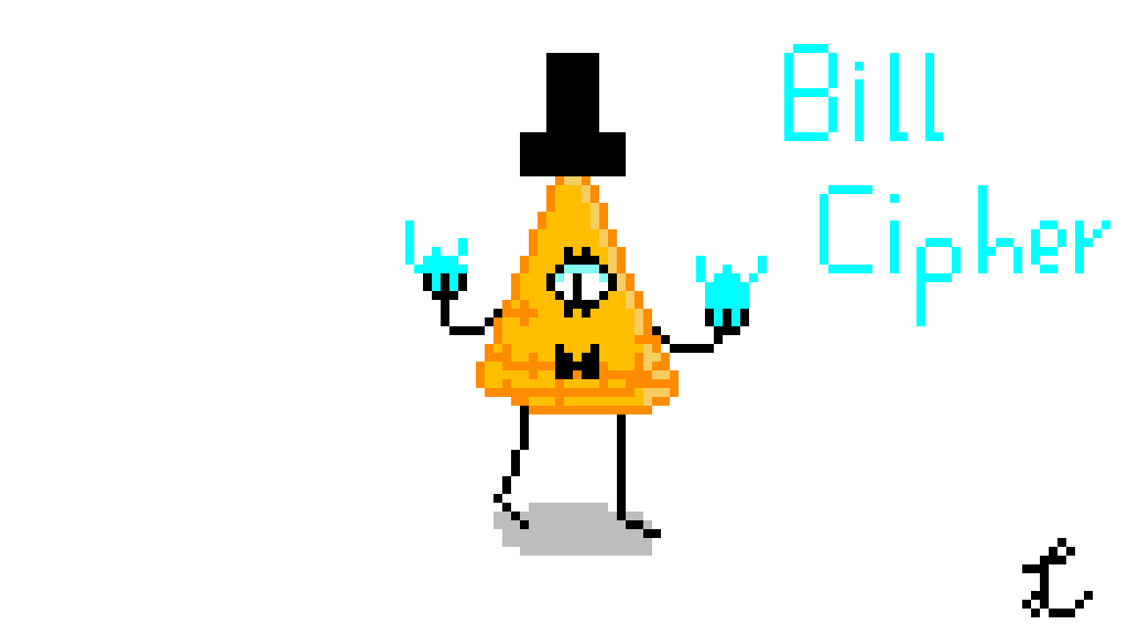 Pixilart - Bill Cipher! by JustUnknown