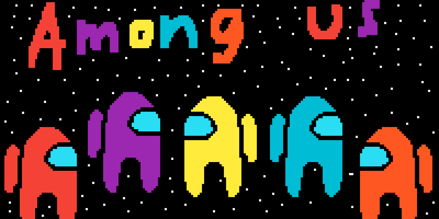 Pixilart - Among Us Logo by PuroPlaysGames