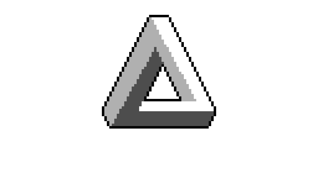 Pixilart - Penrose Triangle by Flash2017
