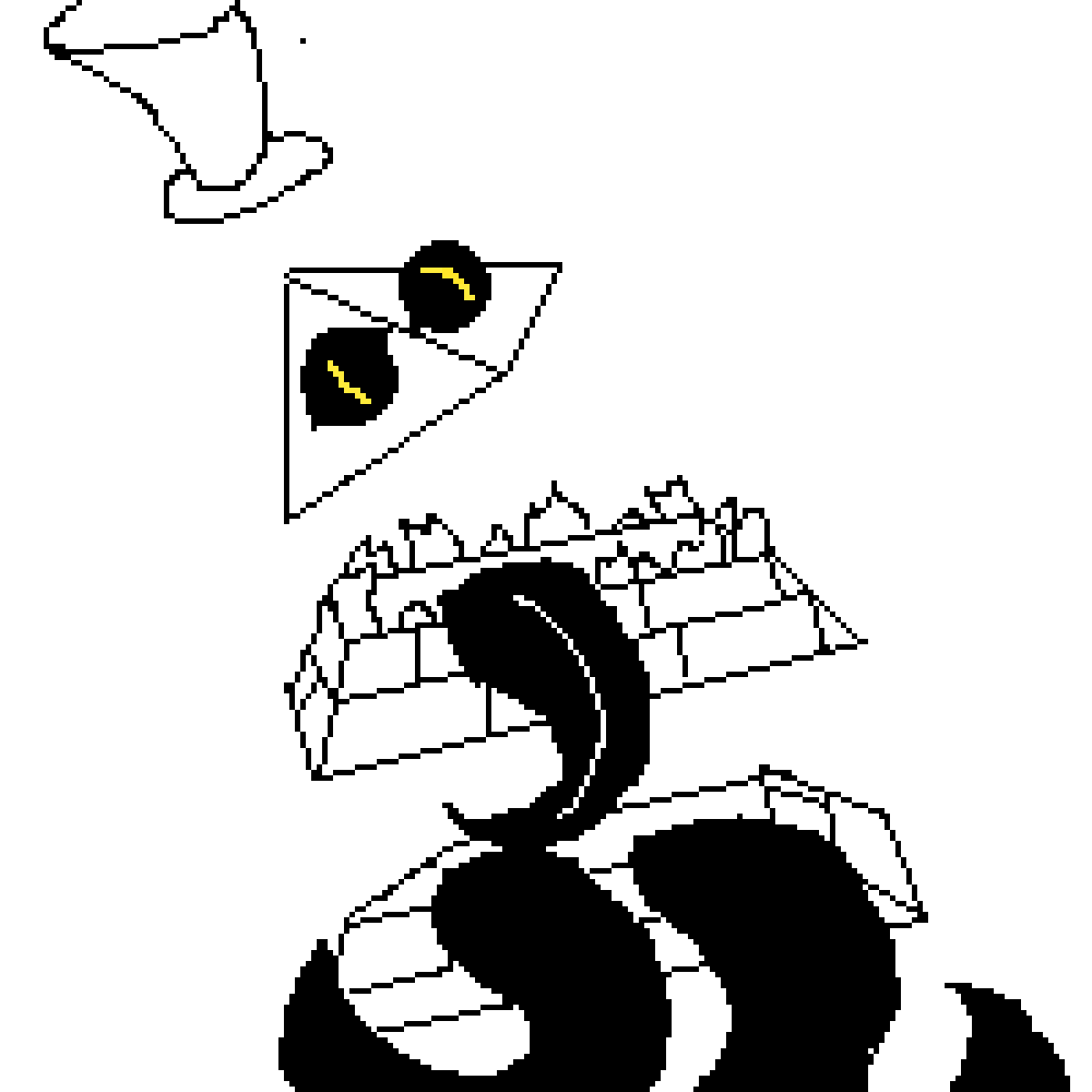 Pixilart - Bill Cipher Nightmare I'M SO CLOSSSE by Xbeasty