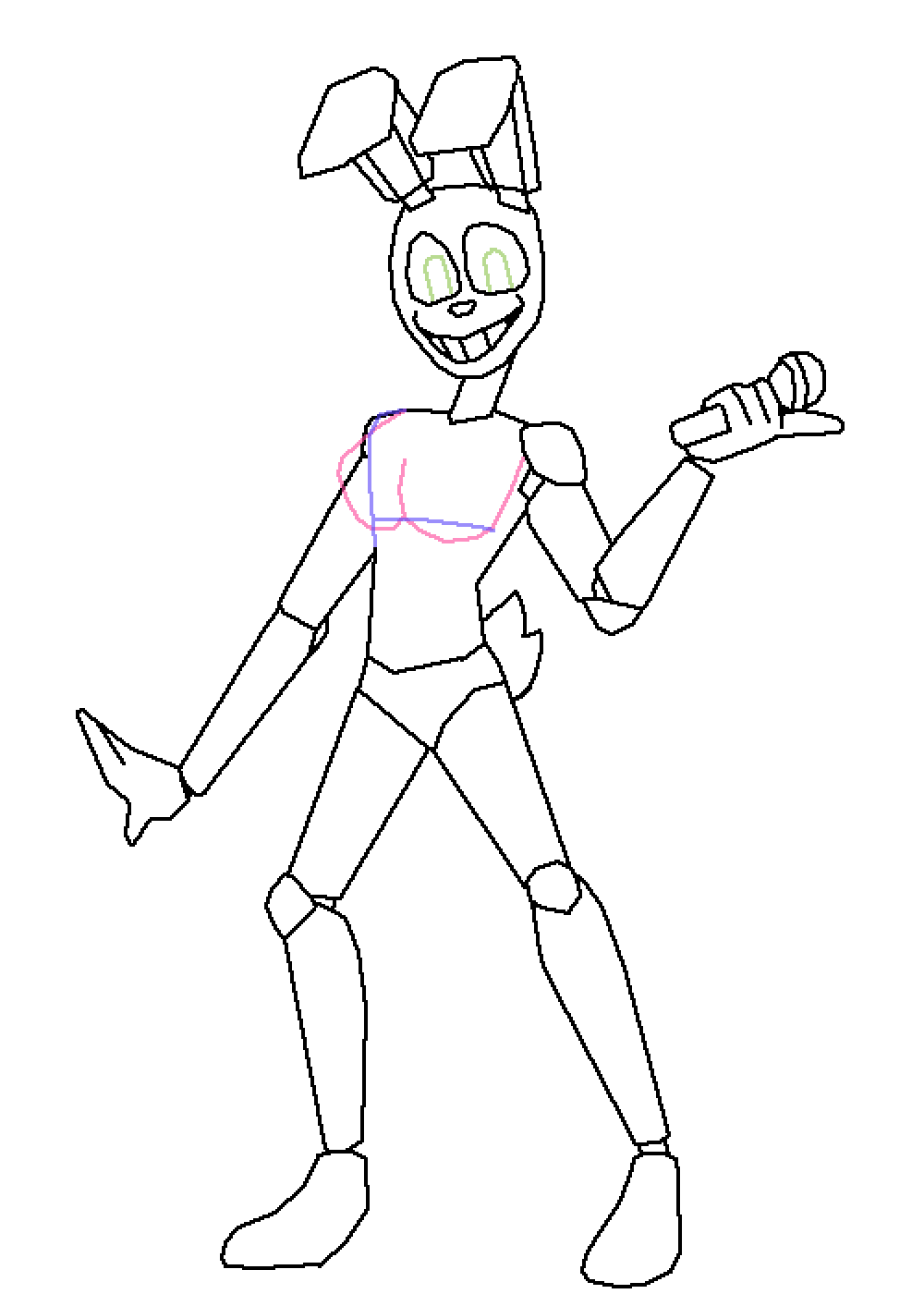 Editing Endo skeleton - Free online pixel art drawing tool - Pixilart