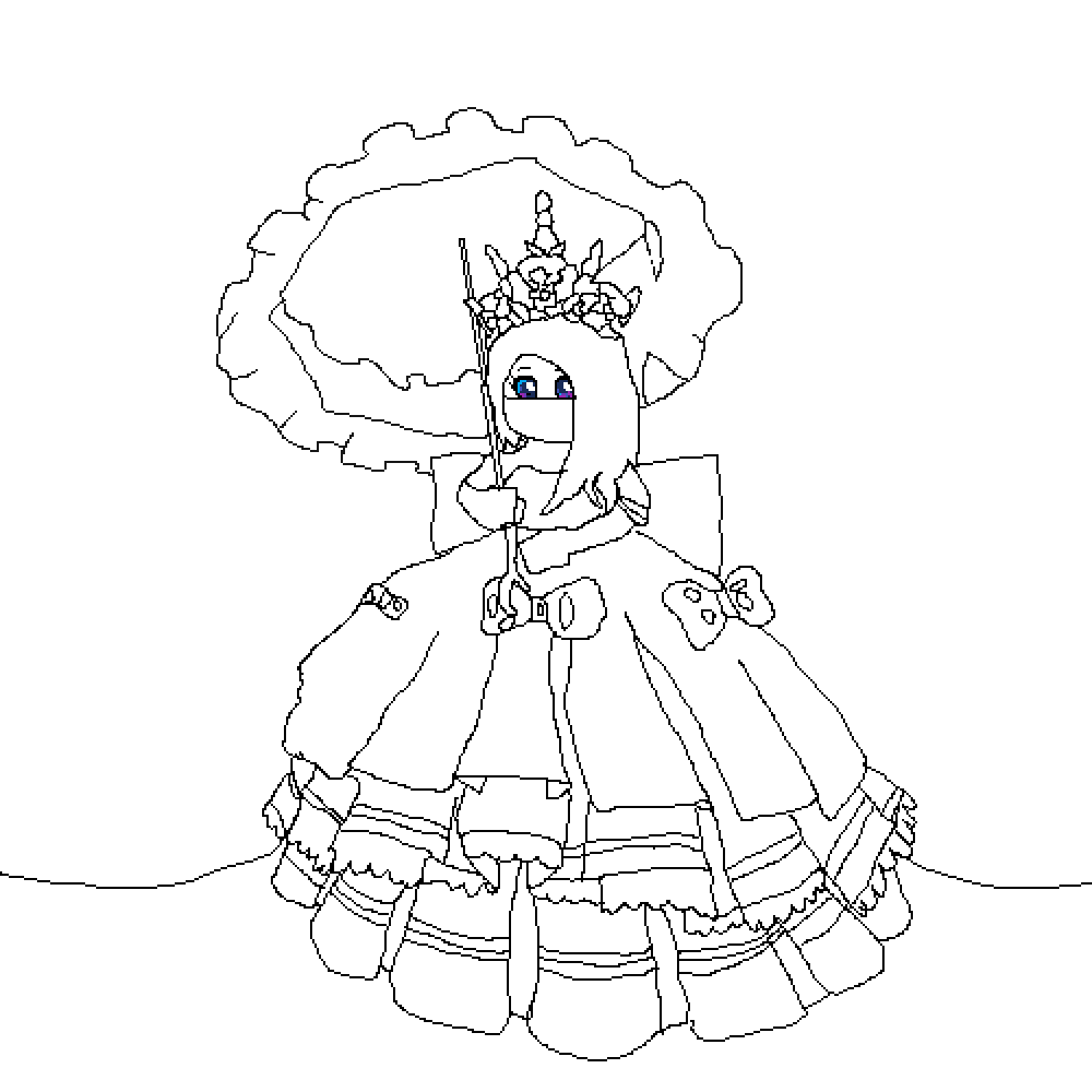 Pixilart - Roblox princess Base by GachaWolfyEdits