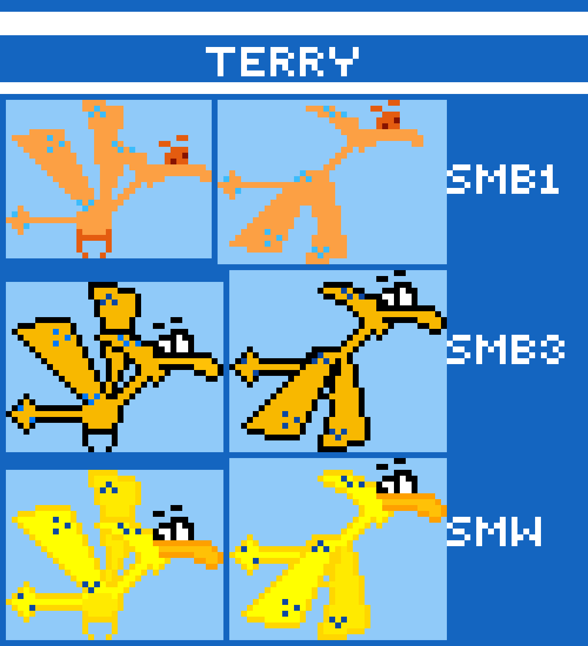 Pixilart - Terry Sprites by DogPond4