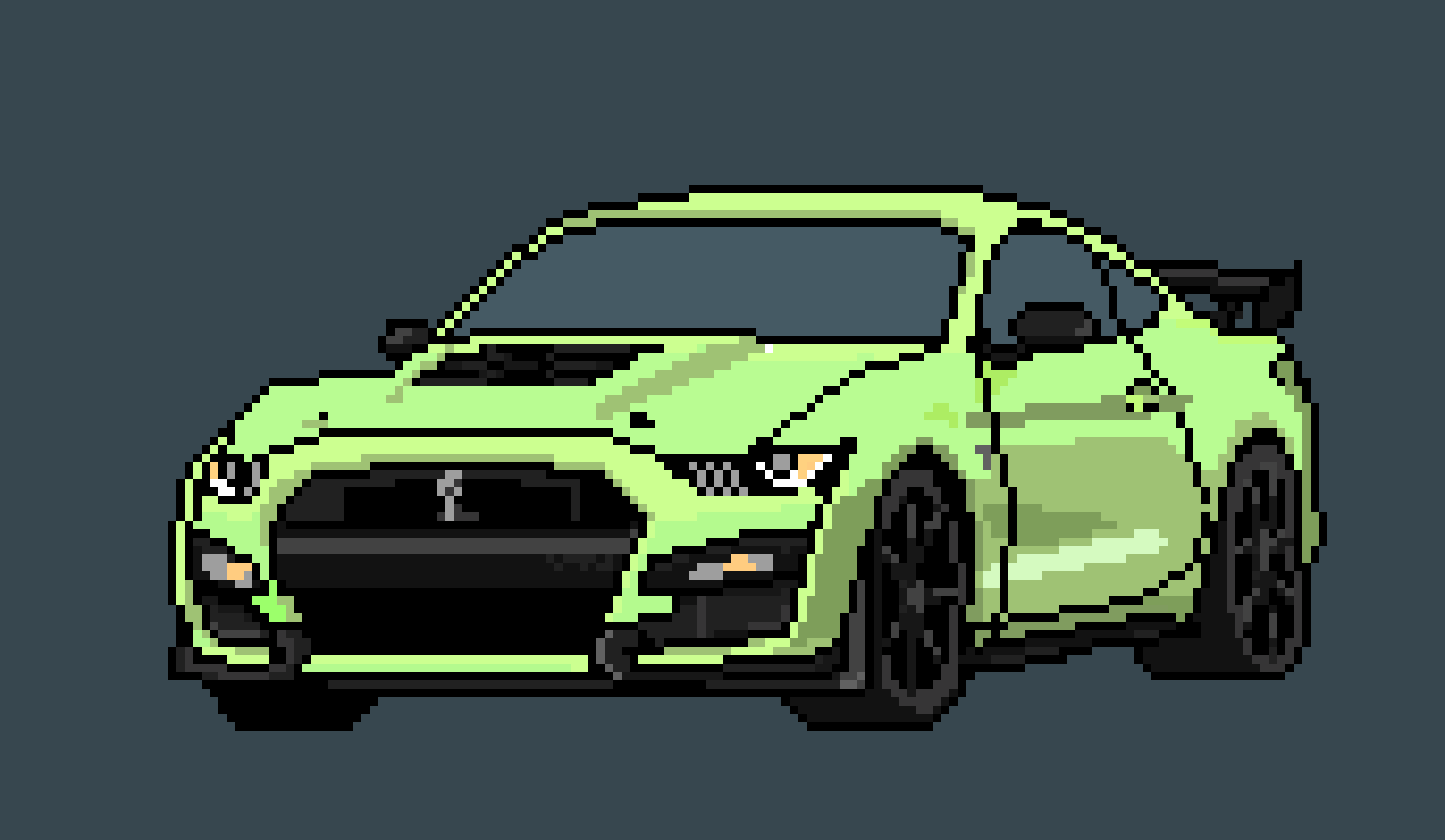 Pixilart - Mustang Shelby GT500 by The-super-car