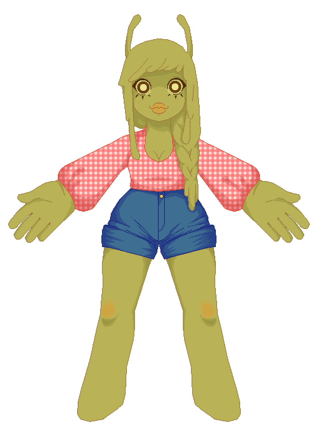 Pixilart - slug lady owo by BORKBORKBORKGRR