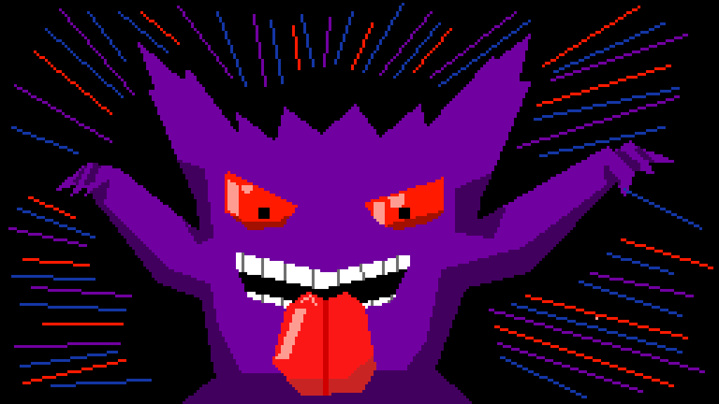 Editing gengar - Free online pixel art drawing tool - Pixilart