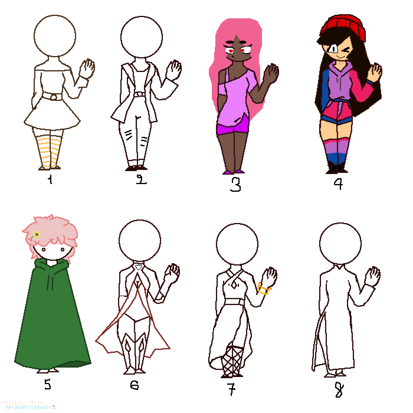 Pixilart - Outfit Collab 5 by Collaboration