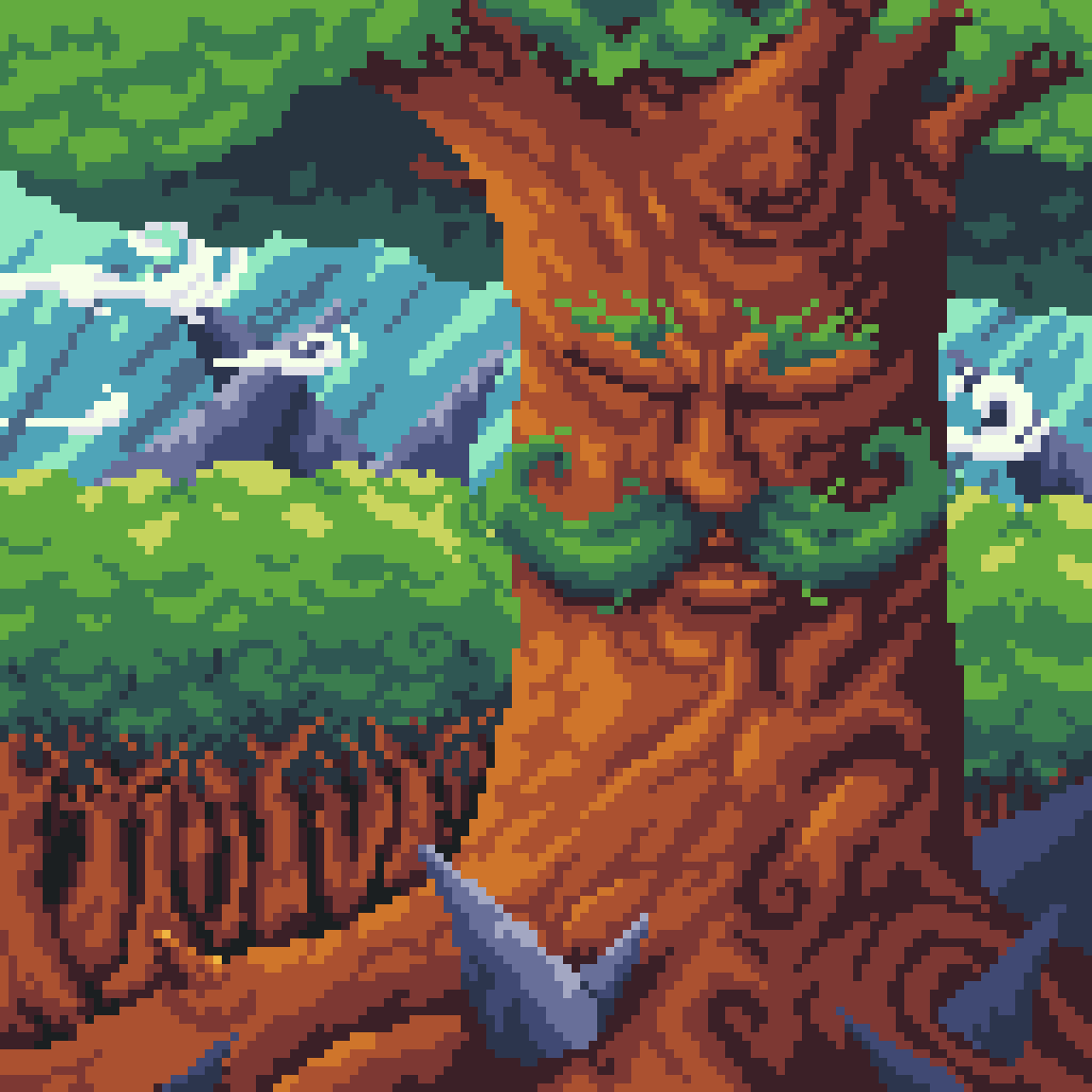 Pixilart - Old man tree by Stonework