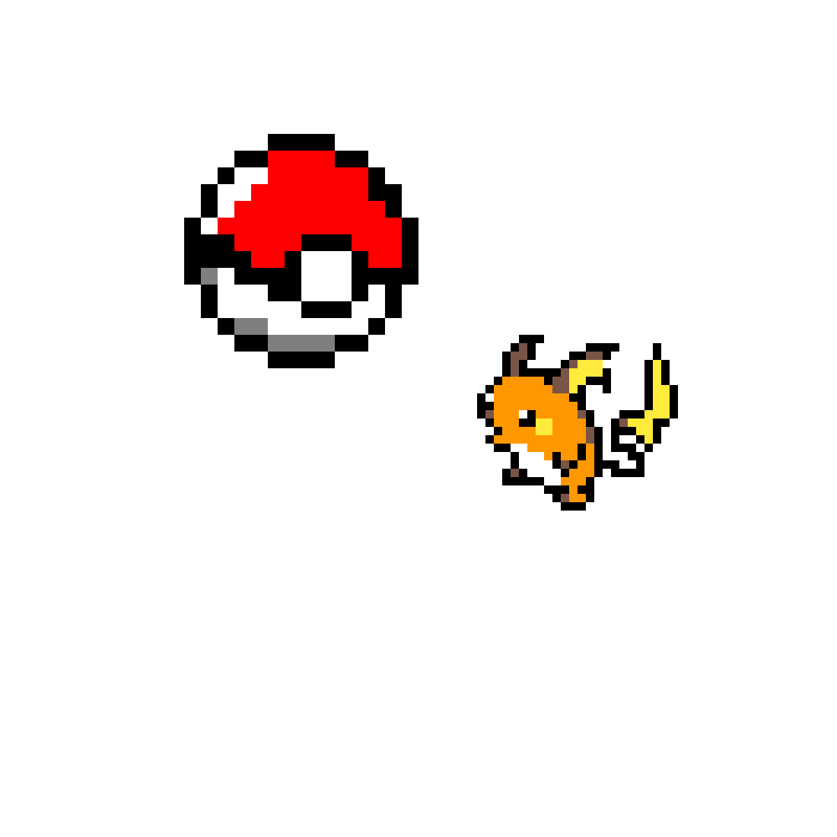Editing raichu - Free online pixel art drawing tool - Pixilart