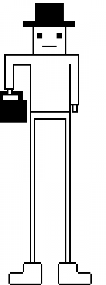 Pixilart - Poorly drawn long legs man by motion-gamer