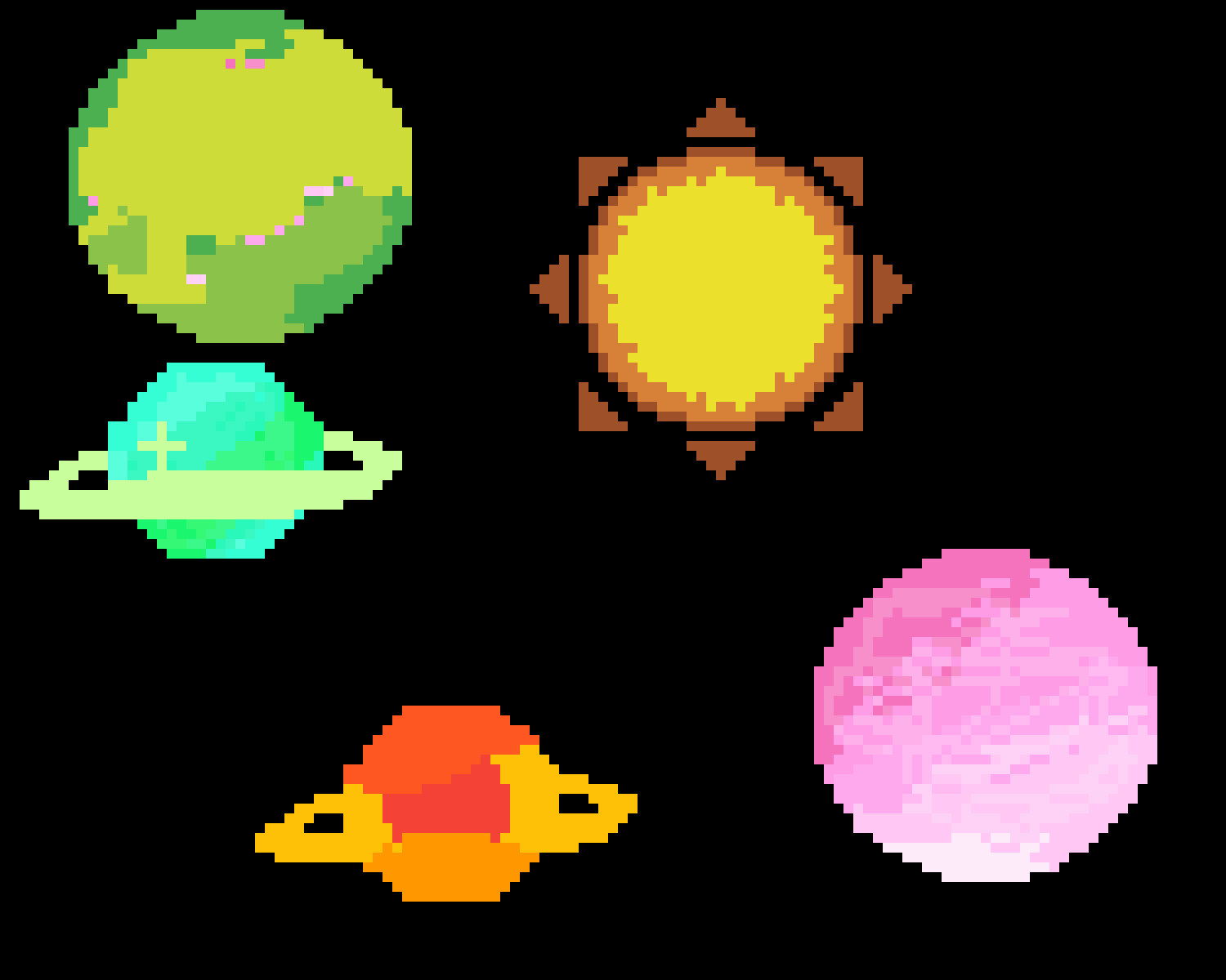 Pixilart - Weird solar system by Fire-Ice