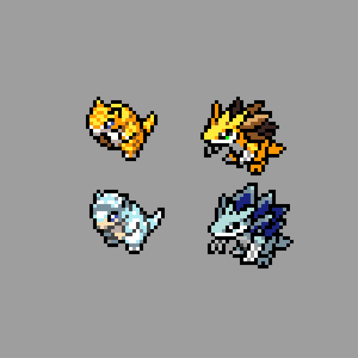 Pixilart - Sandshrew and Sandslash (Normal and Alolan) by Arachnide