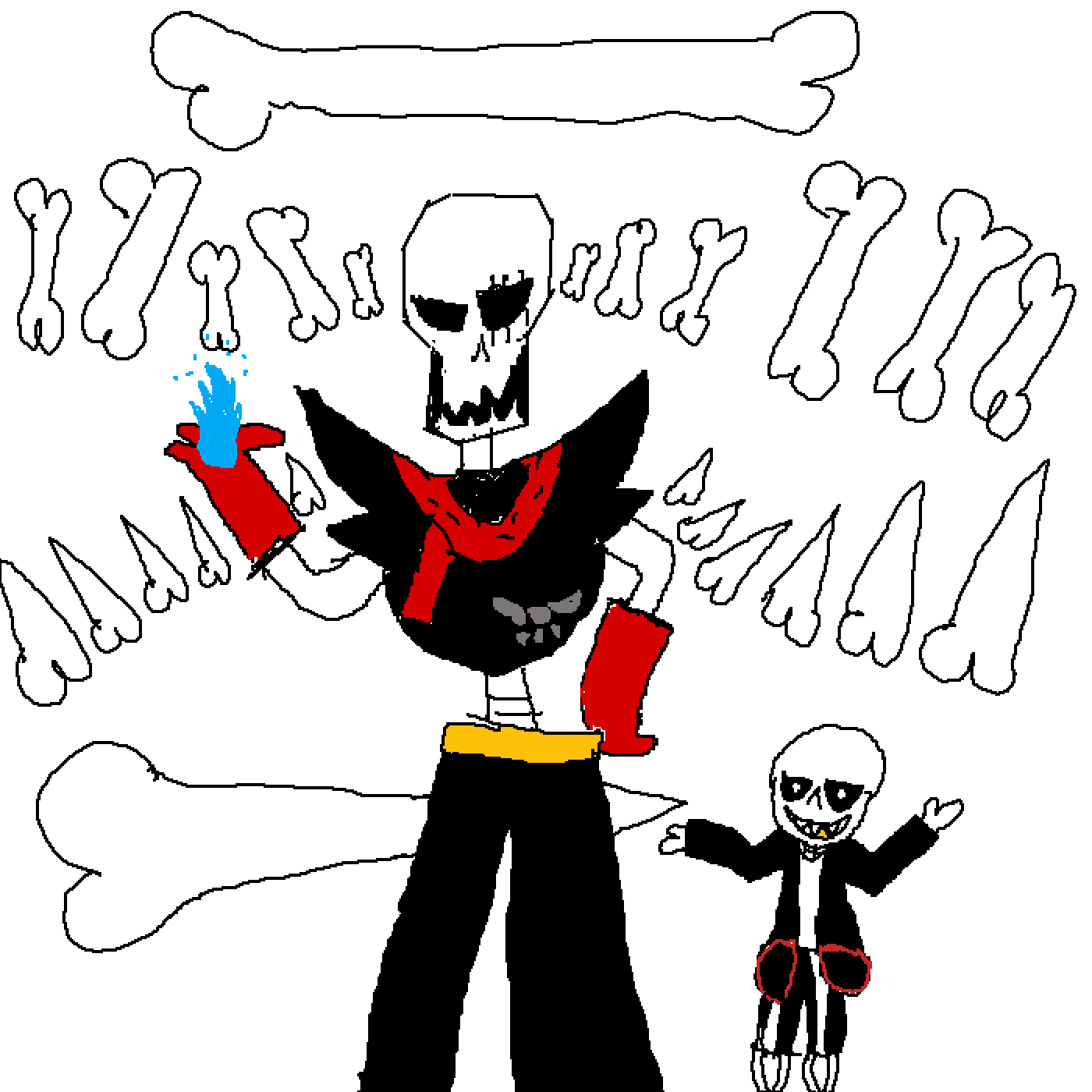Pixilart - underfell paps by Idrawundertale