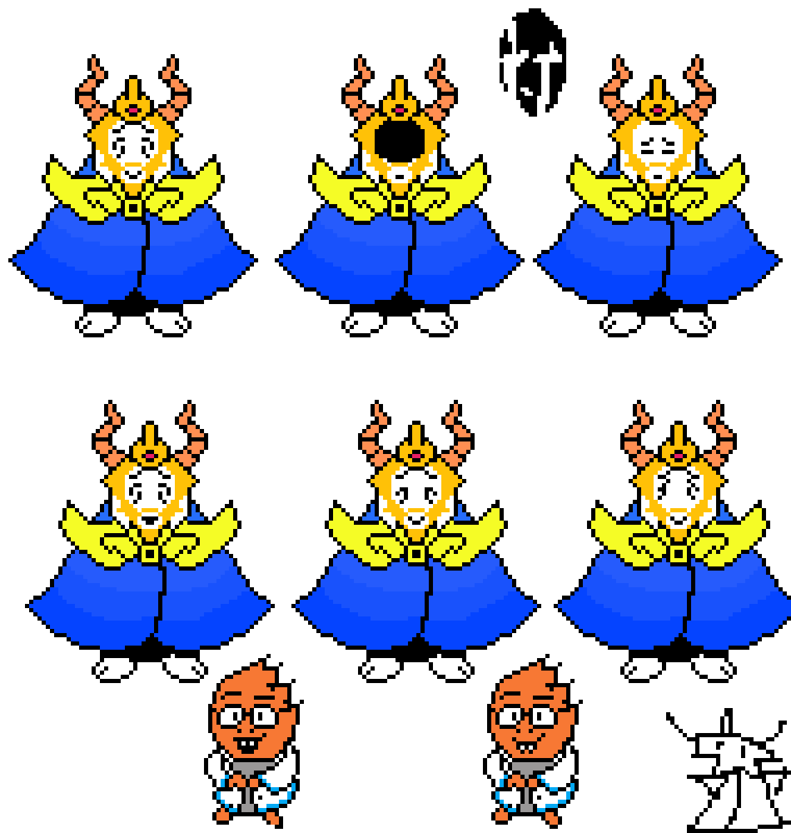 Pixilart - MEGA!TALE ASGORE AND ALPHYS by Ennard-Gamer34