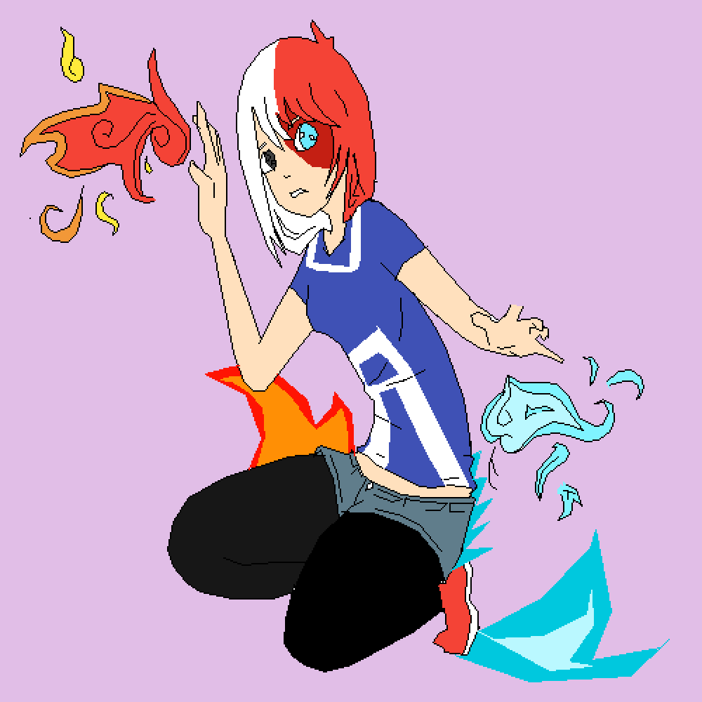 Editing Shoto Todoroki - Free online pixel art drawing tool - Pixilart