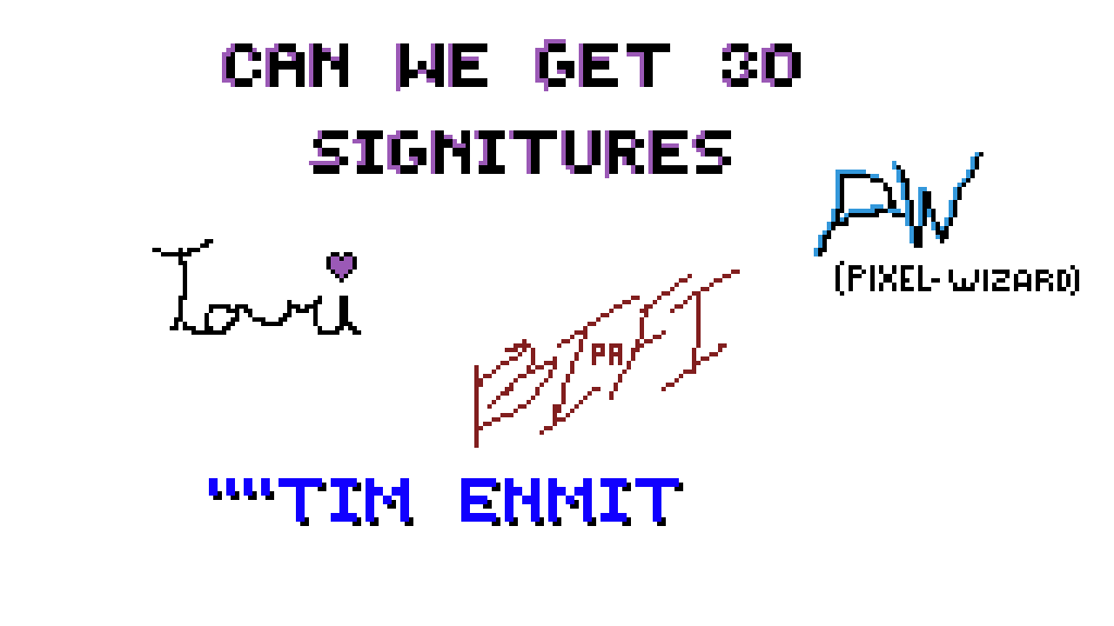 Editing Sign your name - Free online pixel art drawing tool - Pixilart