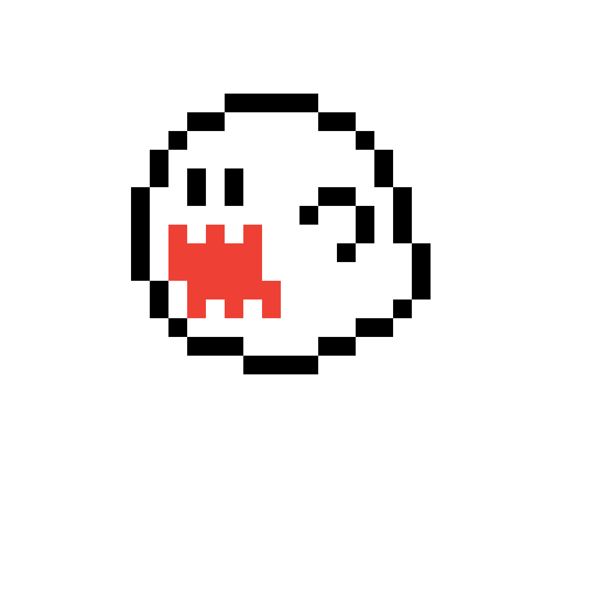 Pixilart - Mario Boo by ConnyCon
