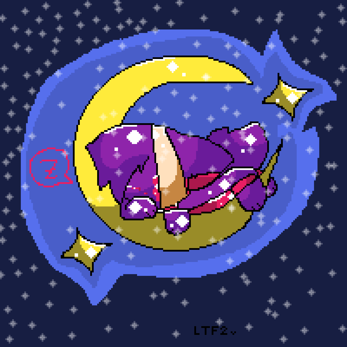 Pixilart Sleeping Fox By Lynnthefox2022