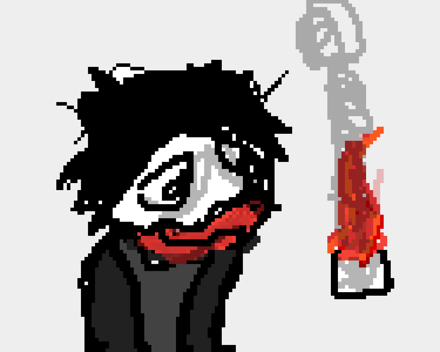 Pixilart - Burnt face man by Brentontarrant