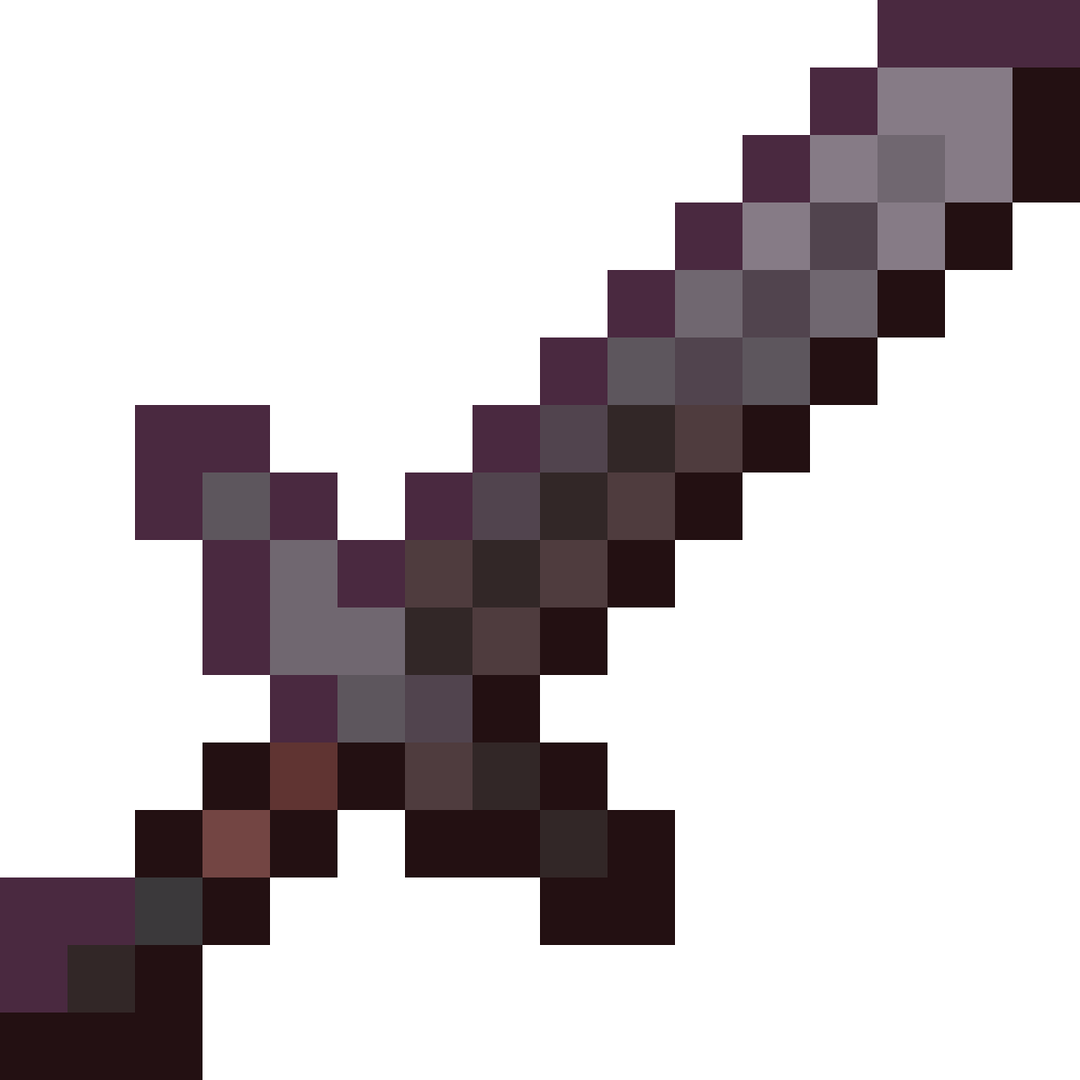Pixilart - Netherite sword by Gummybearman06