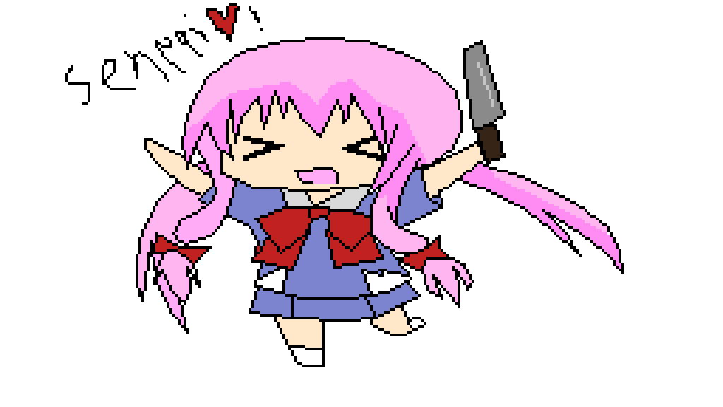 Editing Yandere Chibi Collab - Free online pixel art drawing tool ...