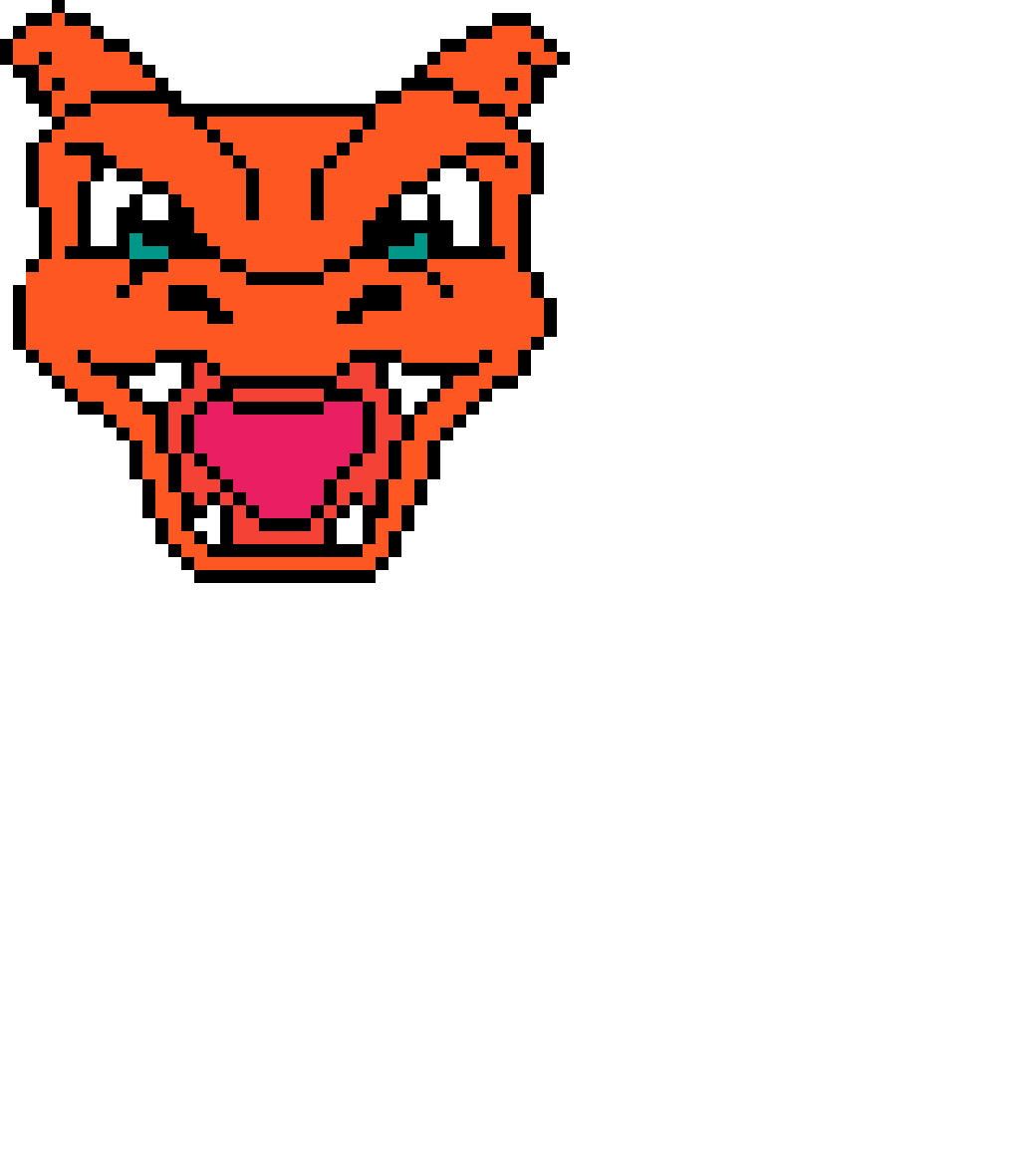 Editing Charizard Head - Free online pixel art drawing tool - Pixilart