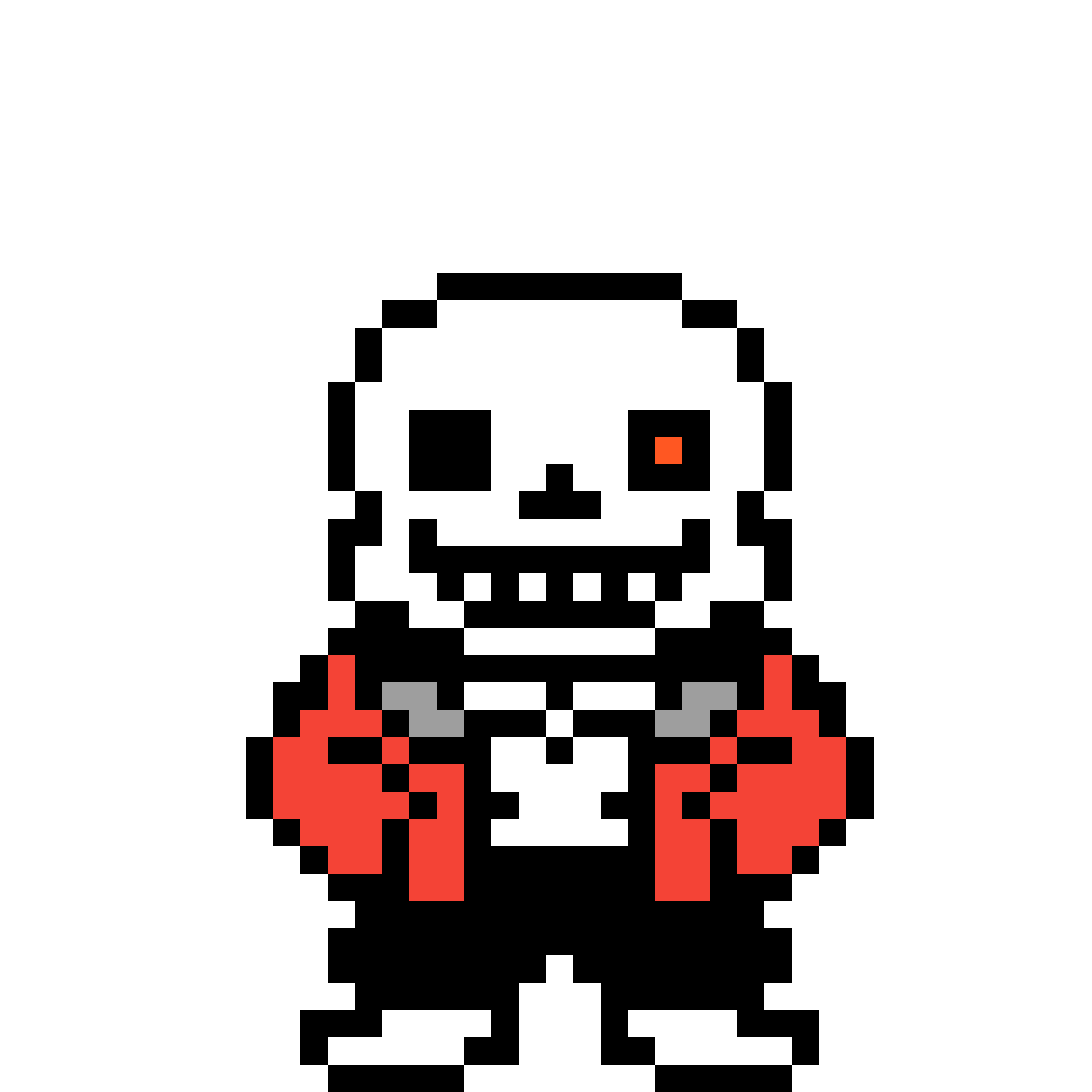 Pixilart - red sans by nivannono
