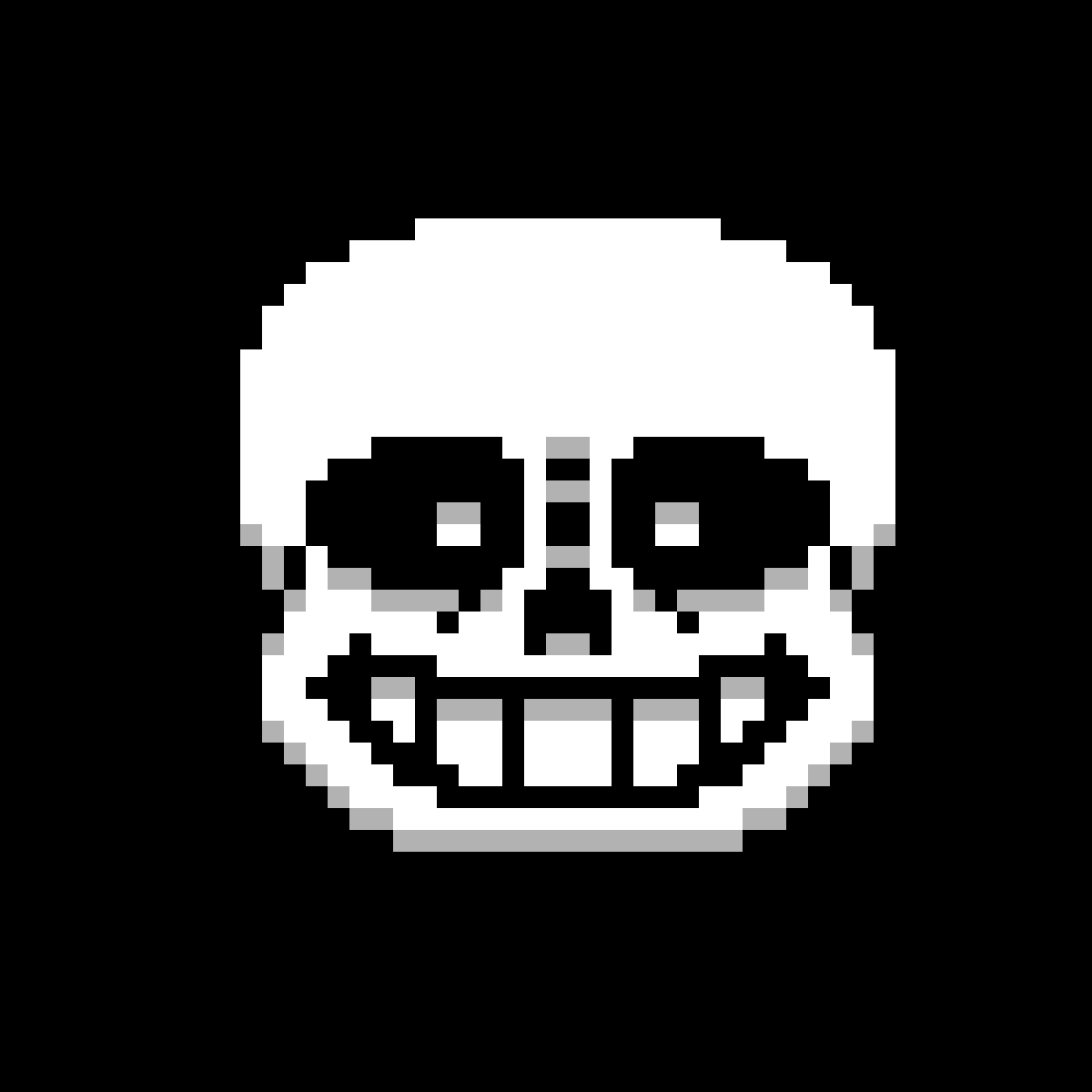 Pixilart - Sans head No GIF by TheGlitchyPixel