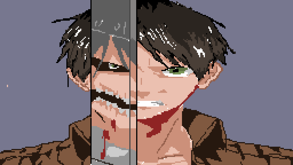 Editing Eren Jaeger (Attack On Titan) - Free online pixel art drawing ...