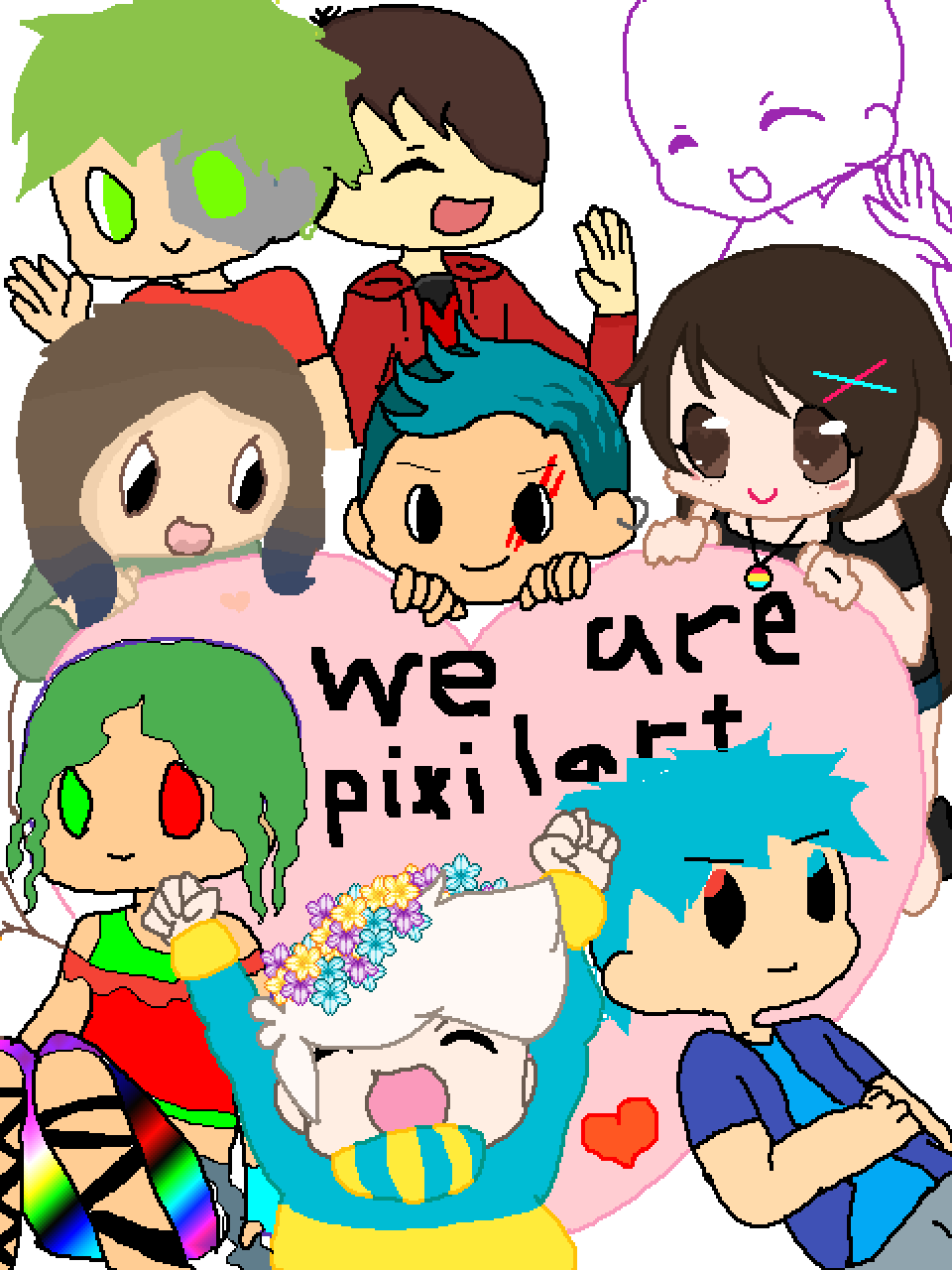 Pixilart - We Are PixilArt Collab by HorizoNHasty-nV