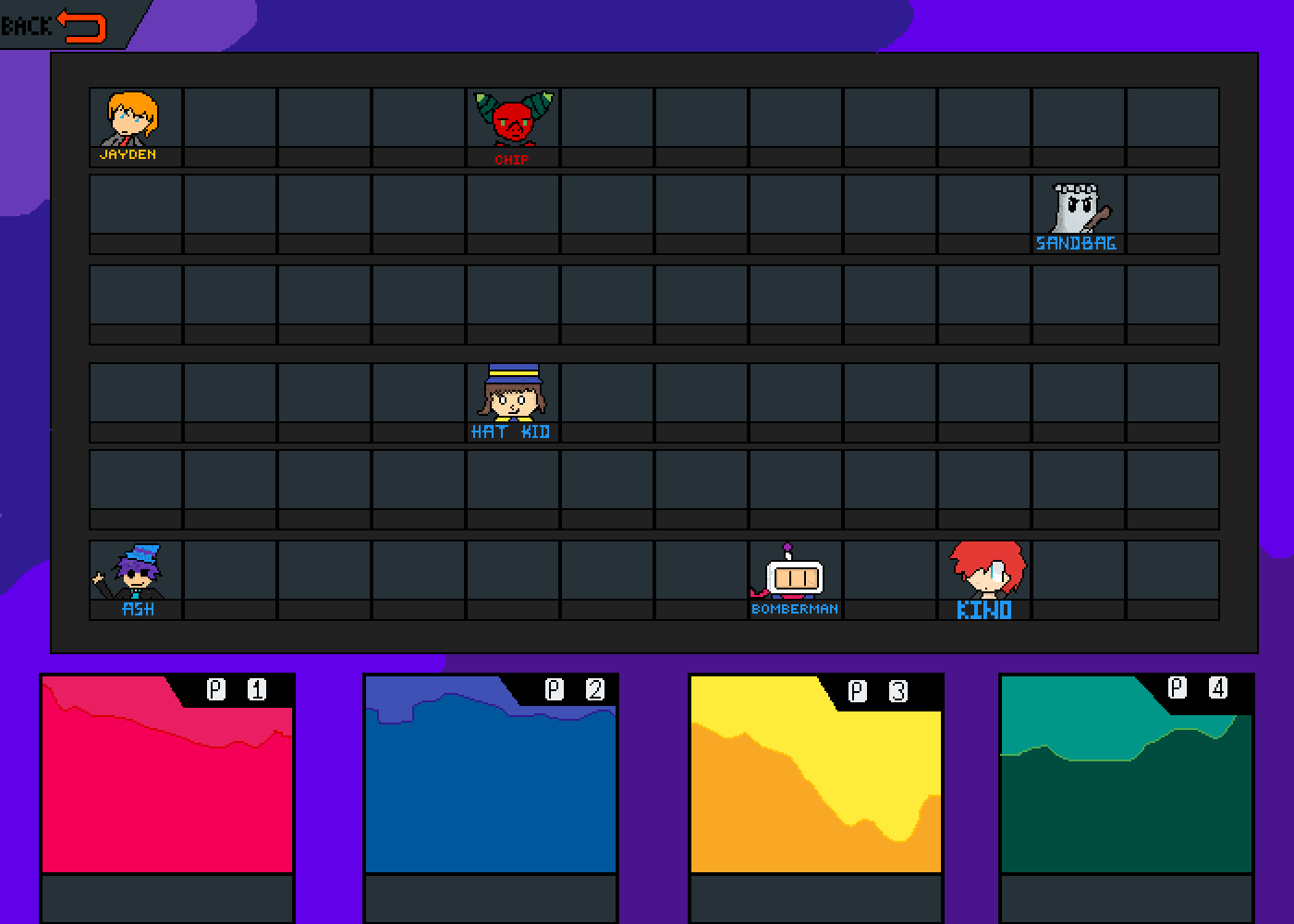 Editing PLAYERS SELECT - Free online pixel art drawing tool - Pixilart