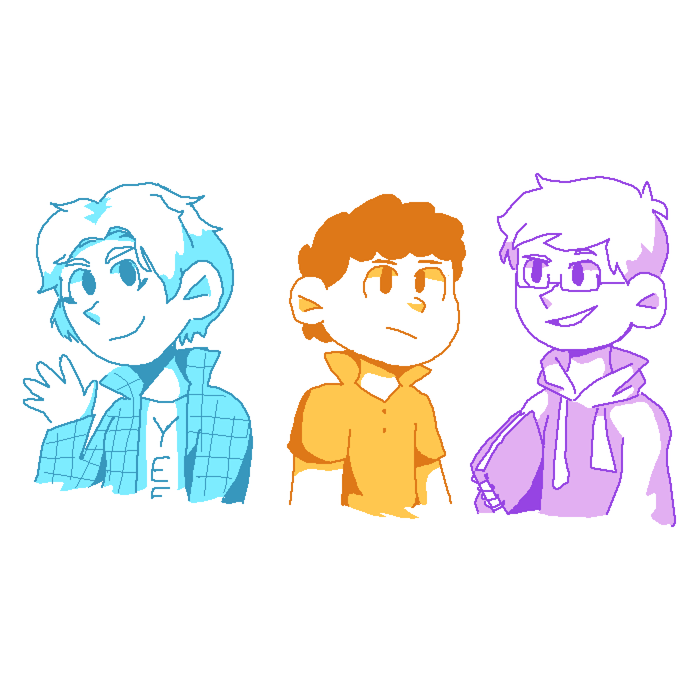 Pixilart - 3 color doodle by Dopey-Dragonite