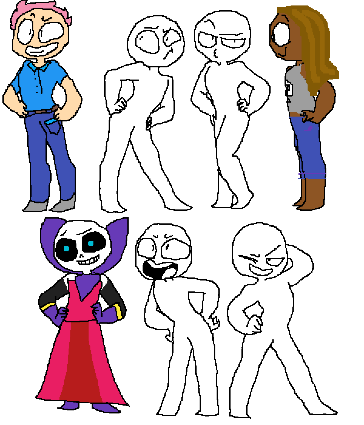 Editing Poses! - Free online pixel art drawing tool - Pixilart