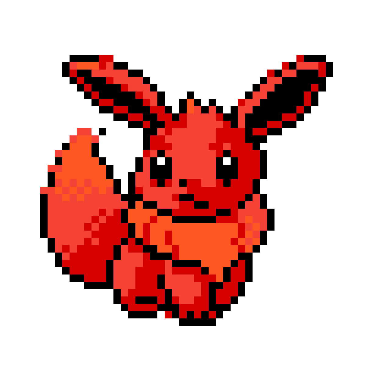 Pixilart - Lava Eevee by Wanimal