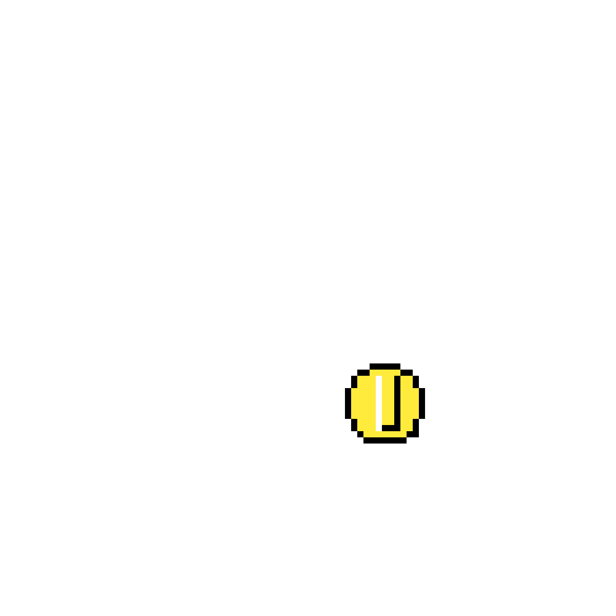 Pixilart - mario coin emoji by Anonymous