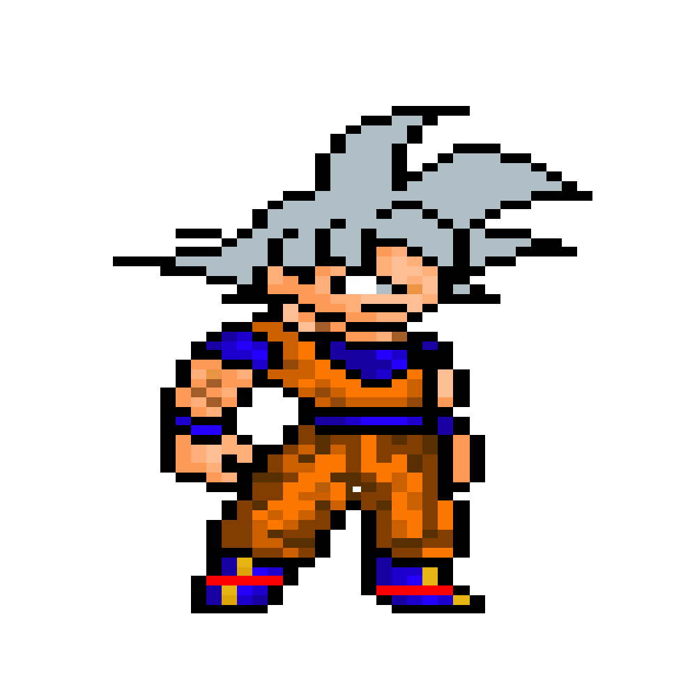 Pixilart - ultra instinct goku by link987