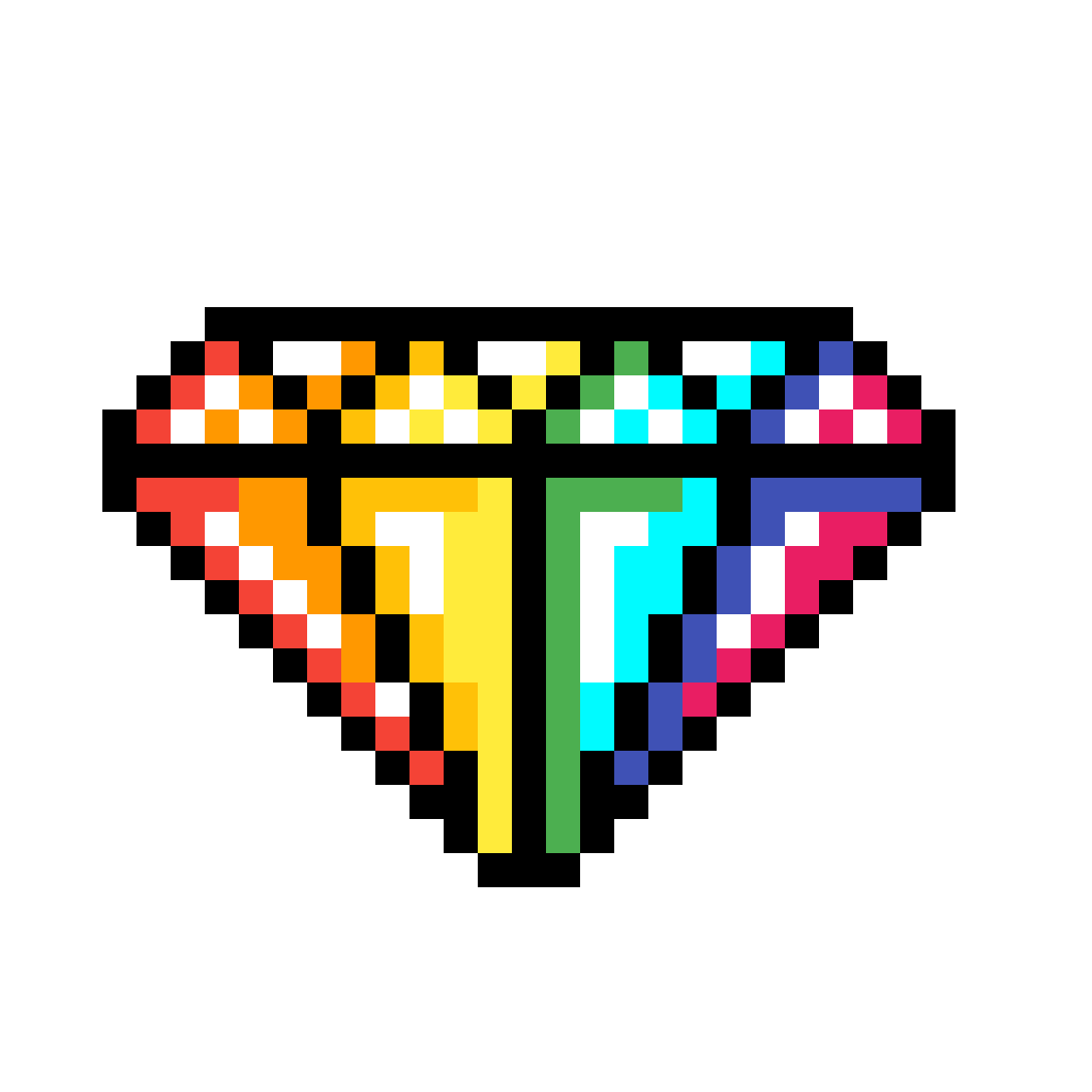 Pixilart - Rainbow Diamond by Redpanda