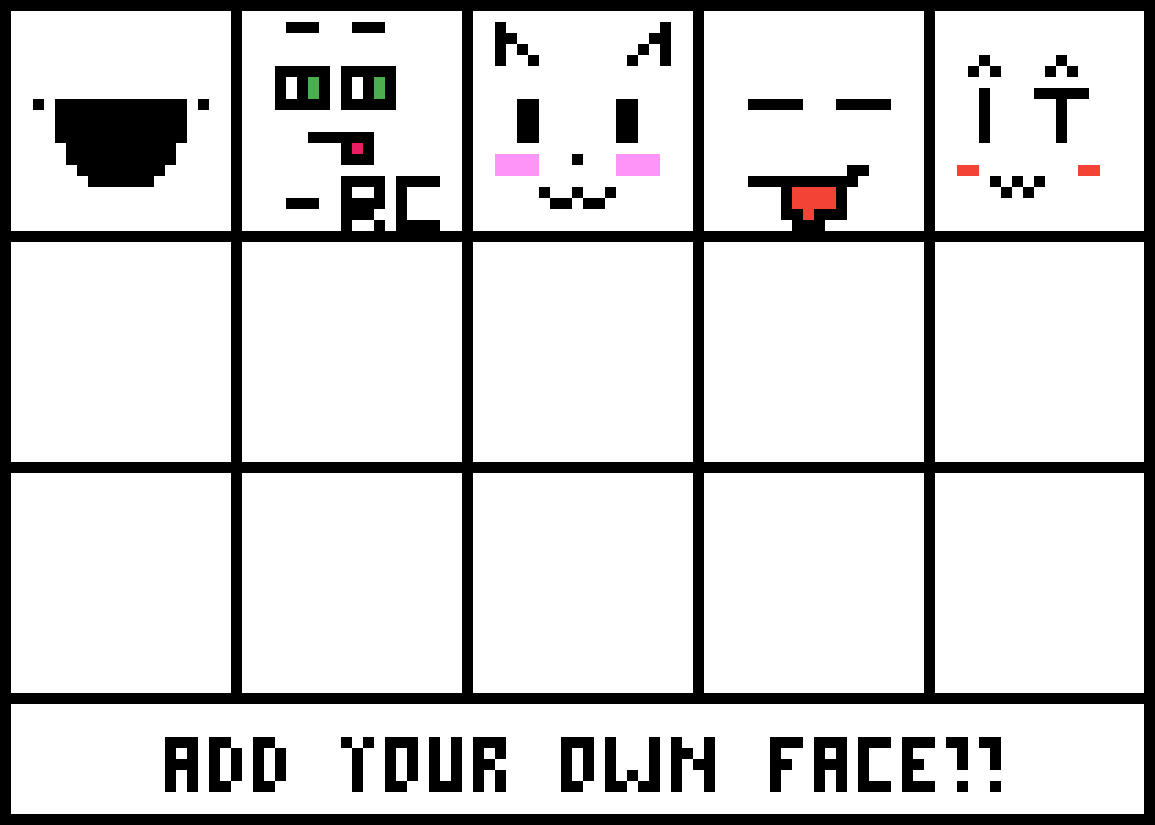 Editing Add in a Face! - Free online pixel art drawing tool - Pixilart