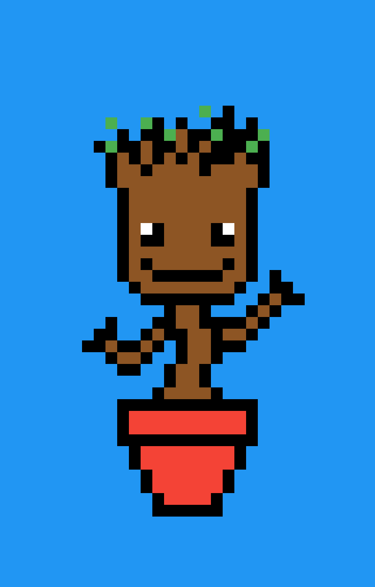 Pixilart - groot marvel by LadyMcm
