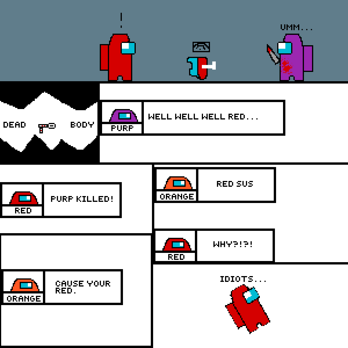 Pixilart - Why red sus 5 by SuitedDragon