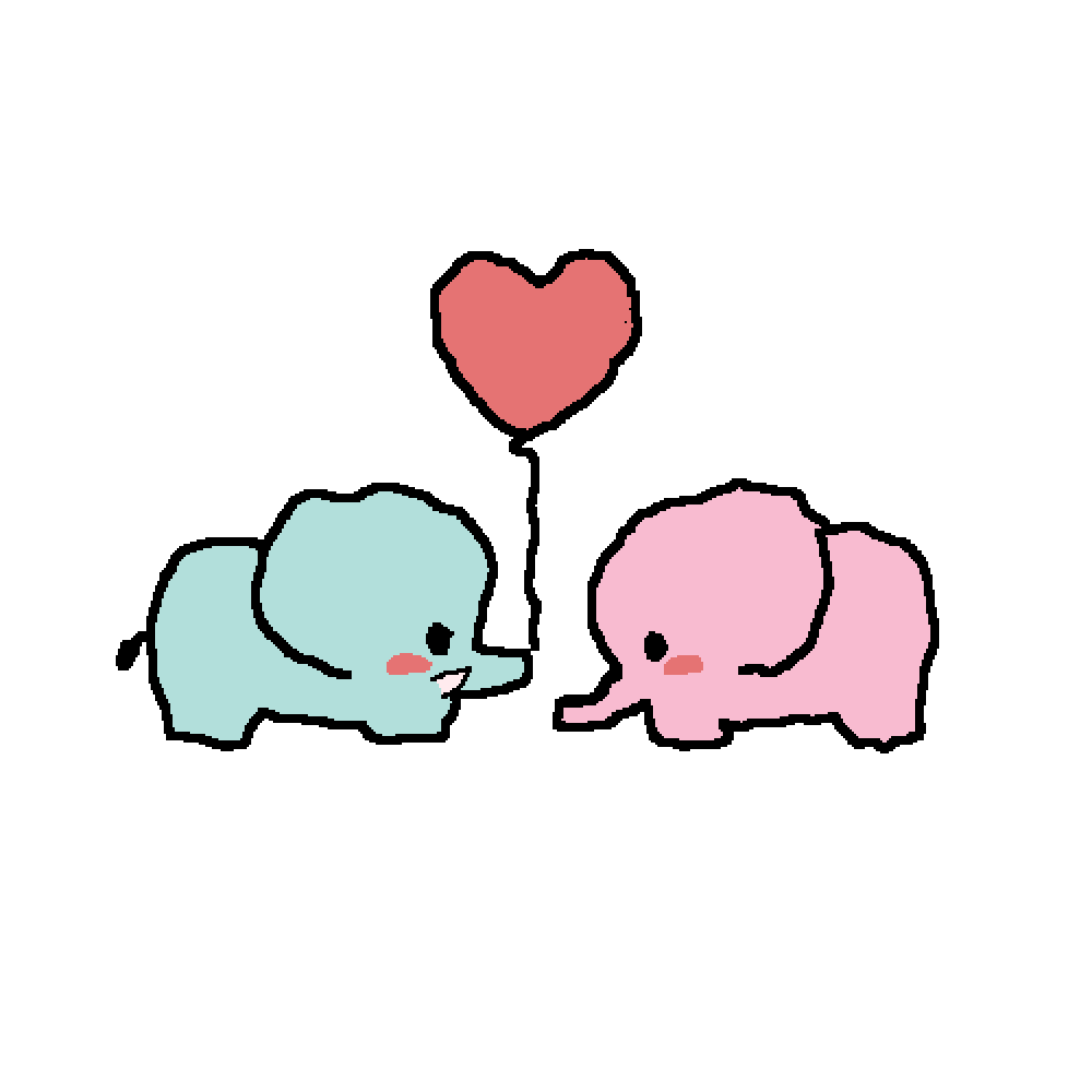 Pixilart - Derpy Elephants by Beeepbeep